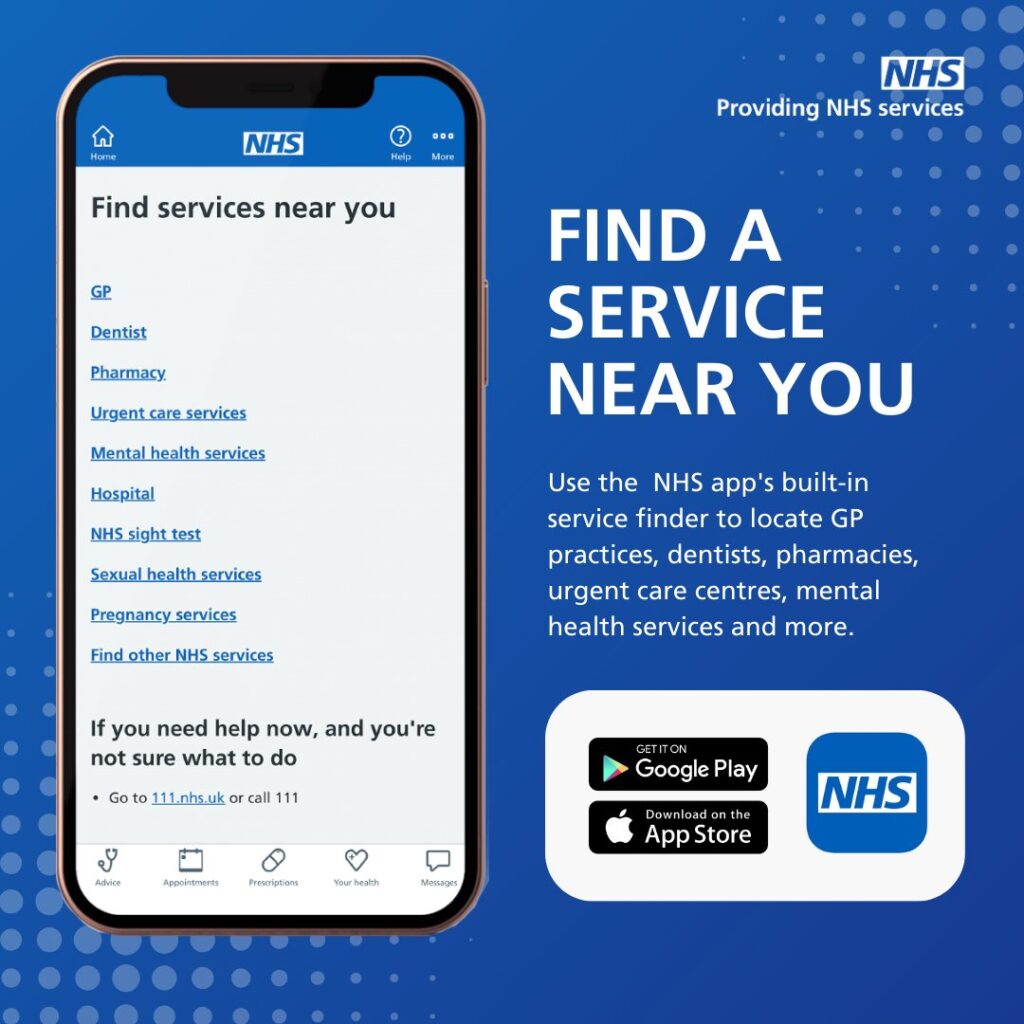 NHS App Service Finder – Cambridge Northern Villages PCN